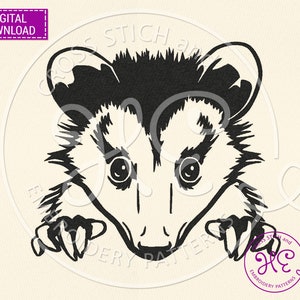 Opossum Embroidery Designs, Pattern for Machine, Download, Cute ...