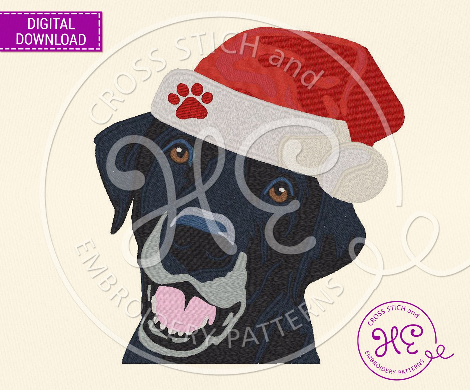 Black Labrador Embroidery Design Machine Embroidery Pattern - Etsy