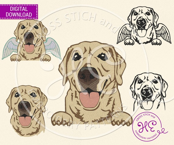 Labrador Embroidery Design Machine Embroidery Pattern | Etsy