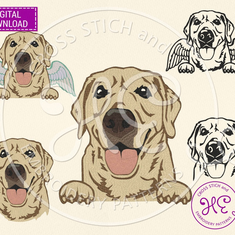 Lab Embroidery Design - Etsy