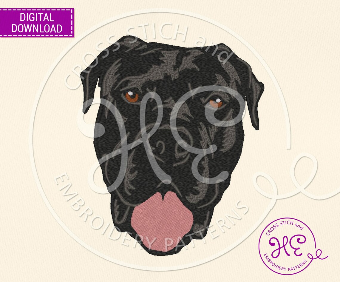 Cane Corso Dog Embroidery Design, Machine Embroidery Pattern, Download ...