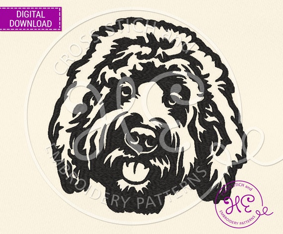 Golden Doodle Embroidery Design Machine Embroidery Pattern | Etsy