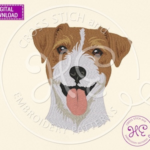 Jack Russell Terrier Dog Embroidery Designs, Machine Embroidery Pattern ...