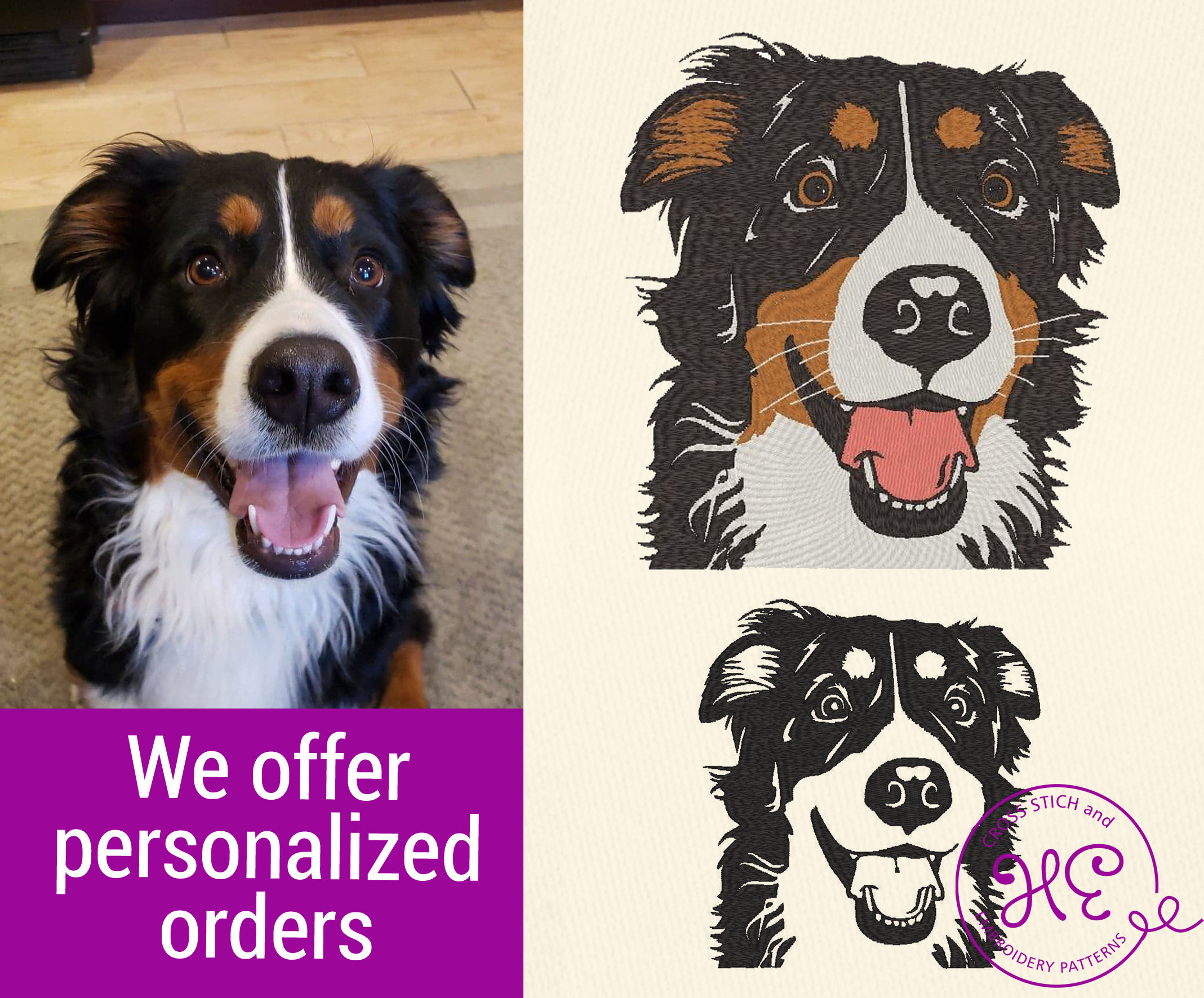Doodle Dog Outline Sketch Embroidery Designs, Embroidery Pattern for ...