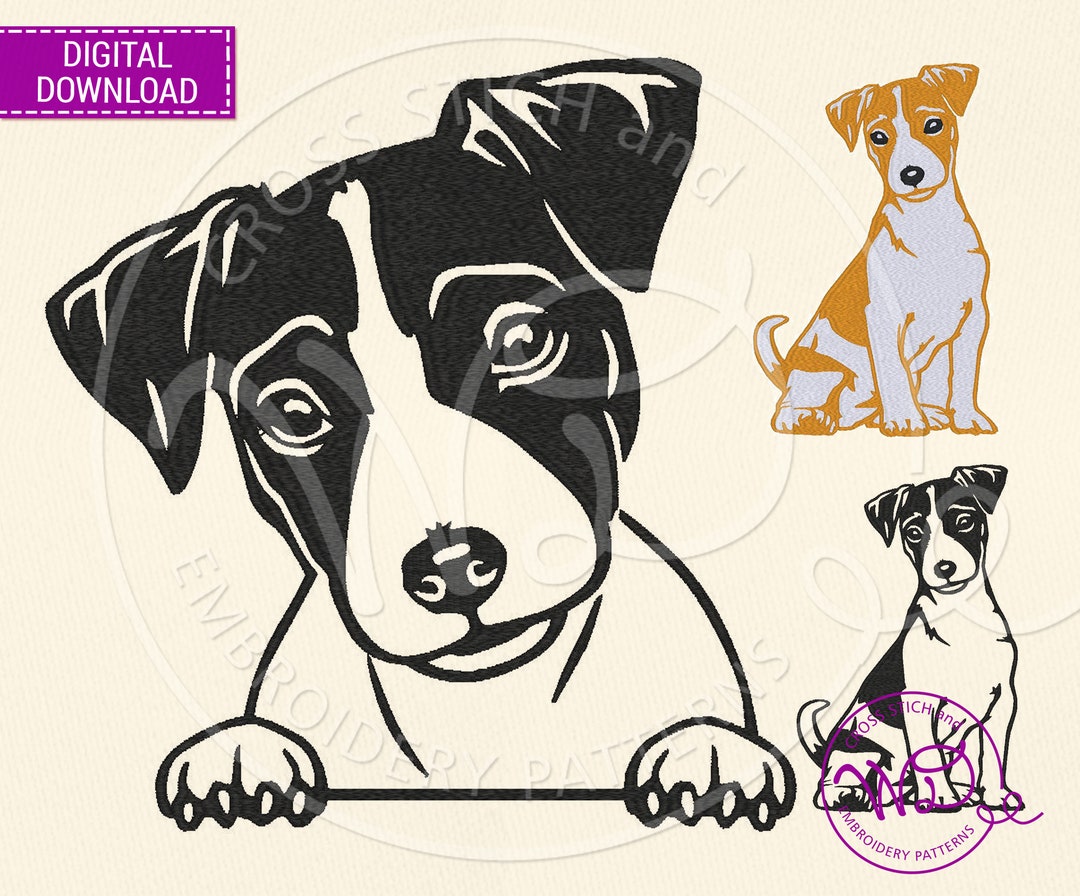 Jack Russell Terrier Embroidery Pattern, Machine Embroidery Designs ...