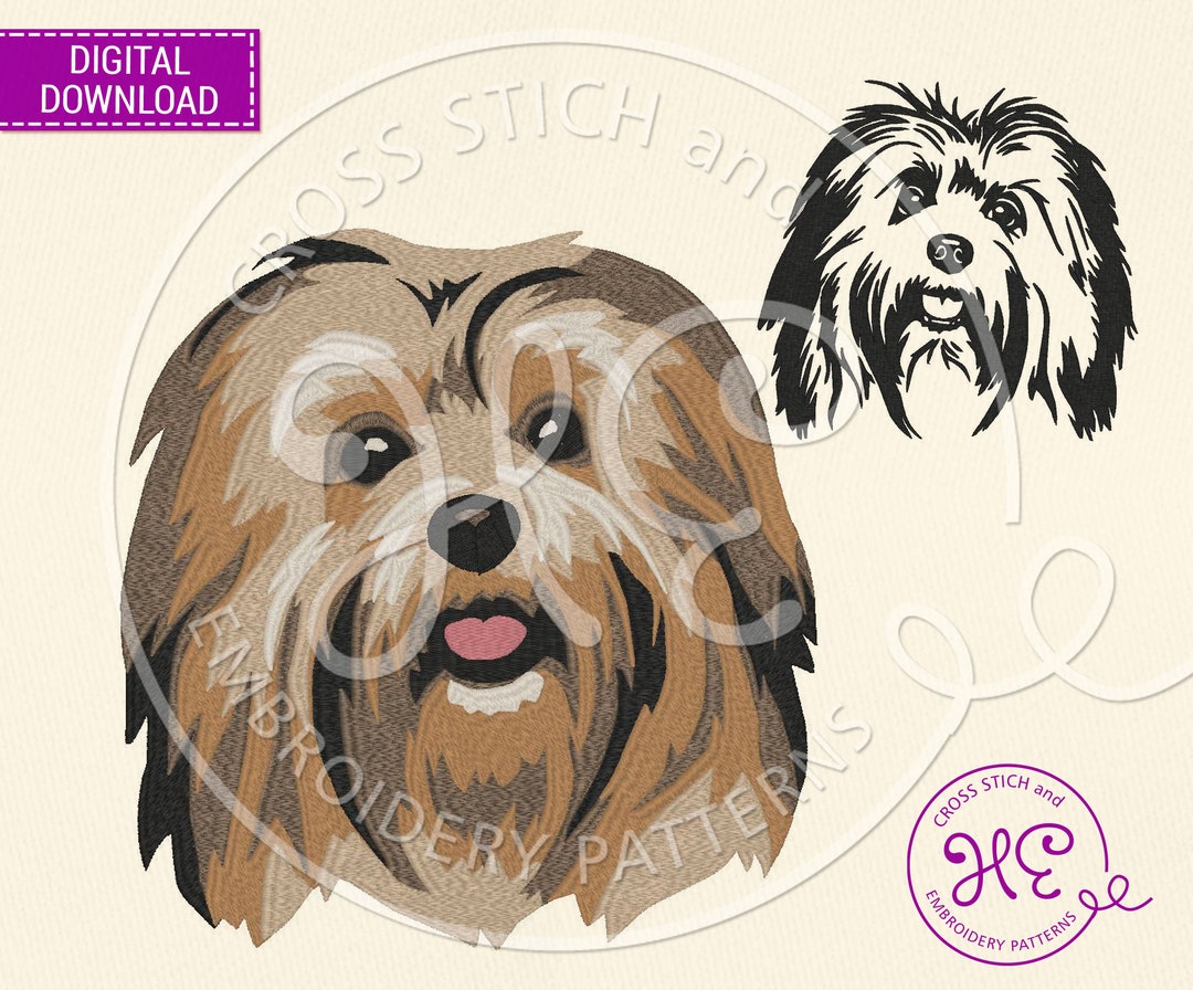 Havanese Dog Embroidery Designs, Machine Embroidery Pattern, Download ...