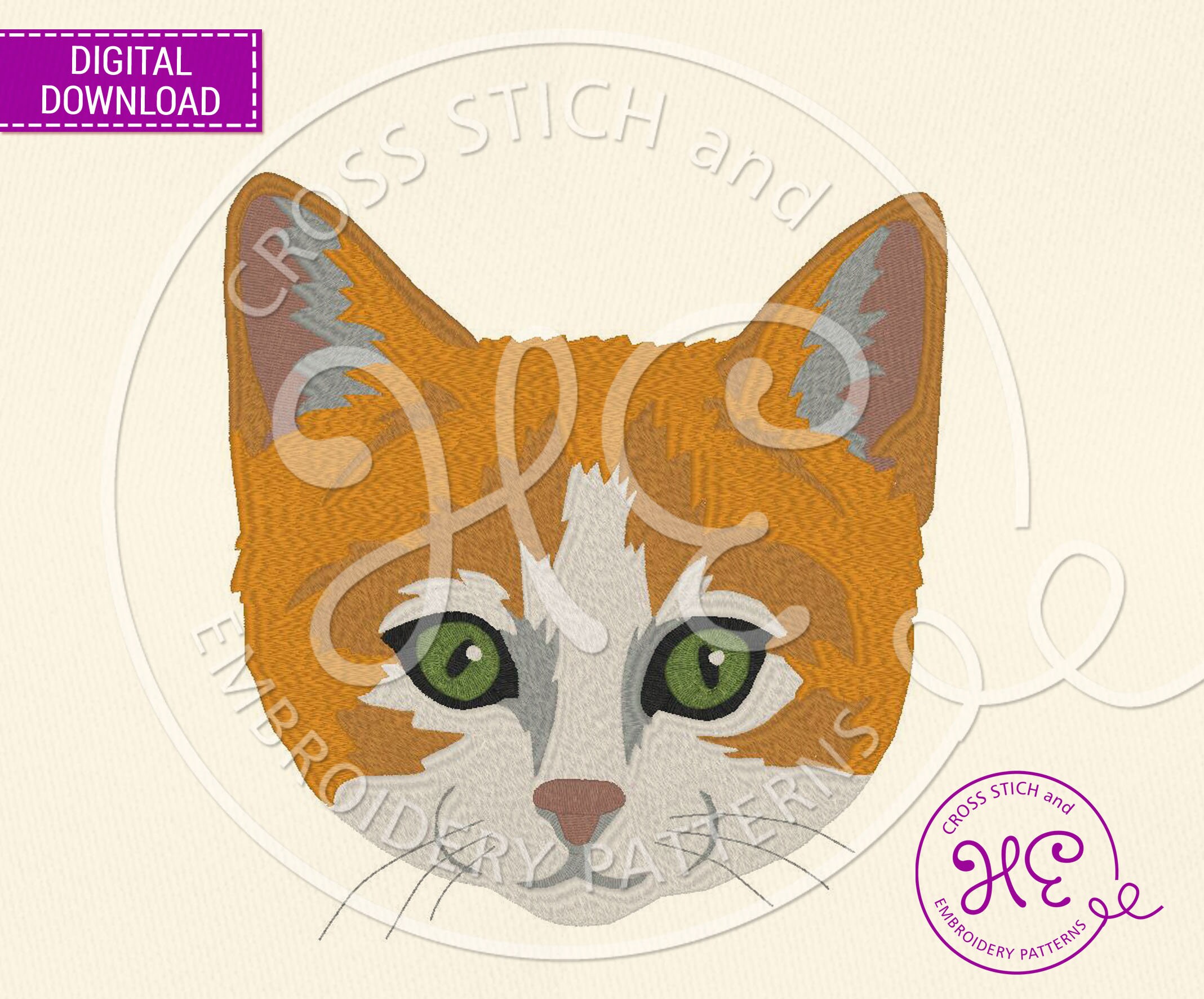 Calico Cat Embroidery Designs, Machine Embroidery Pattern, Ukraine ...