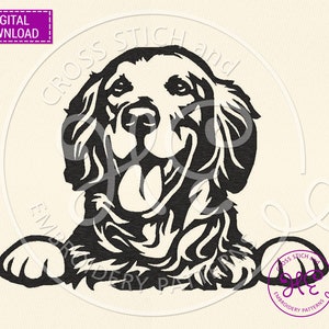 Golden Retriever Dog Embroidery Designs Machine Embroidery - Etsy
