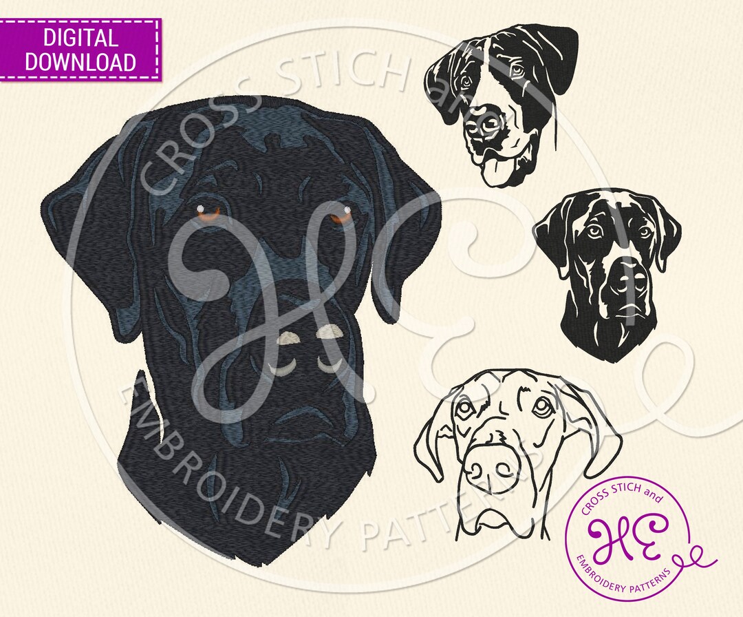 Great Dane Dog Embroidery Design, Machine Embroidery Pattern, Ukraine ...