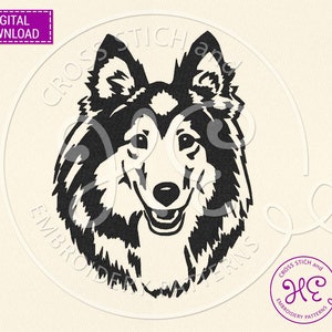 Shetland Sheepdog Embroidery Design, Machine Embroidery Pattern ...