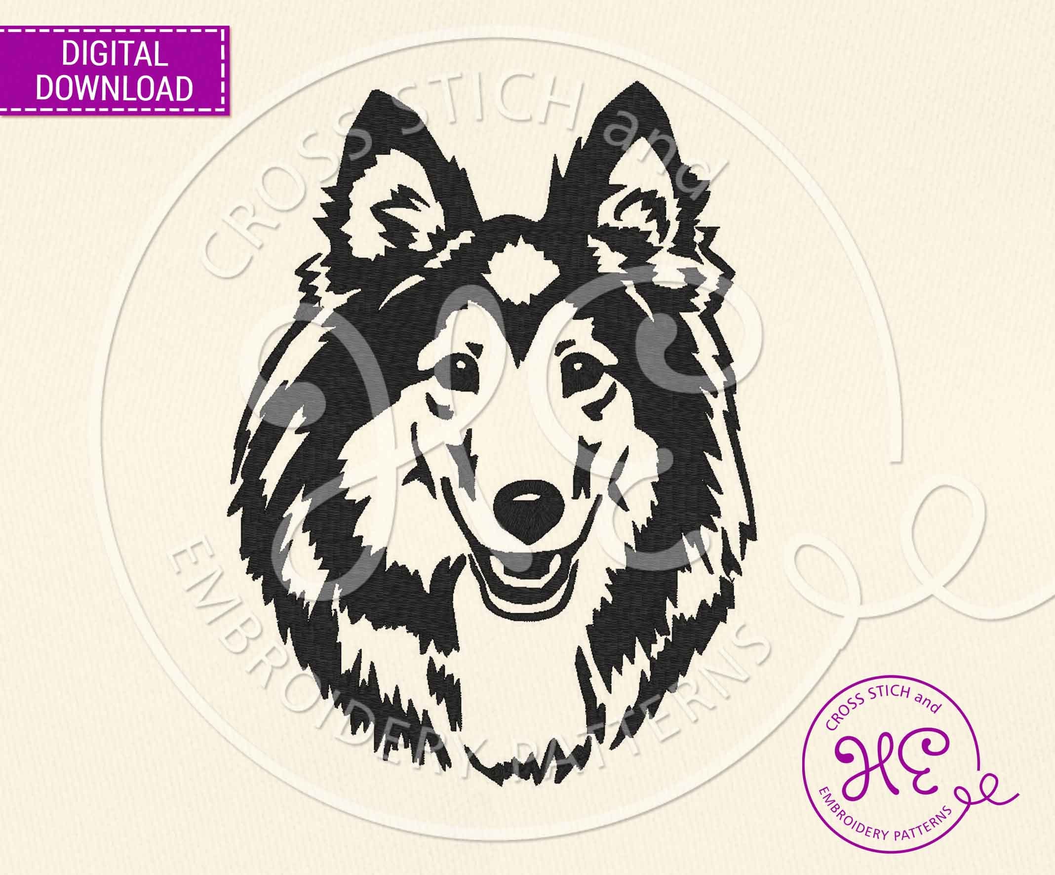 Shetland Sheepdog Embroidery Design, Machine Embroidery Pattern ...