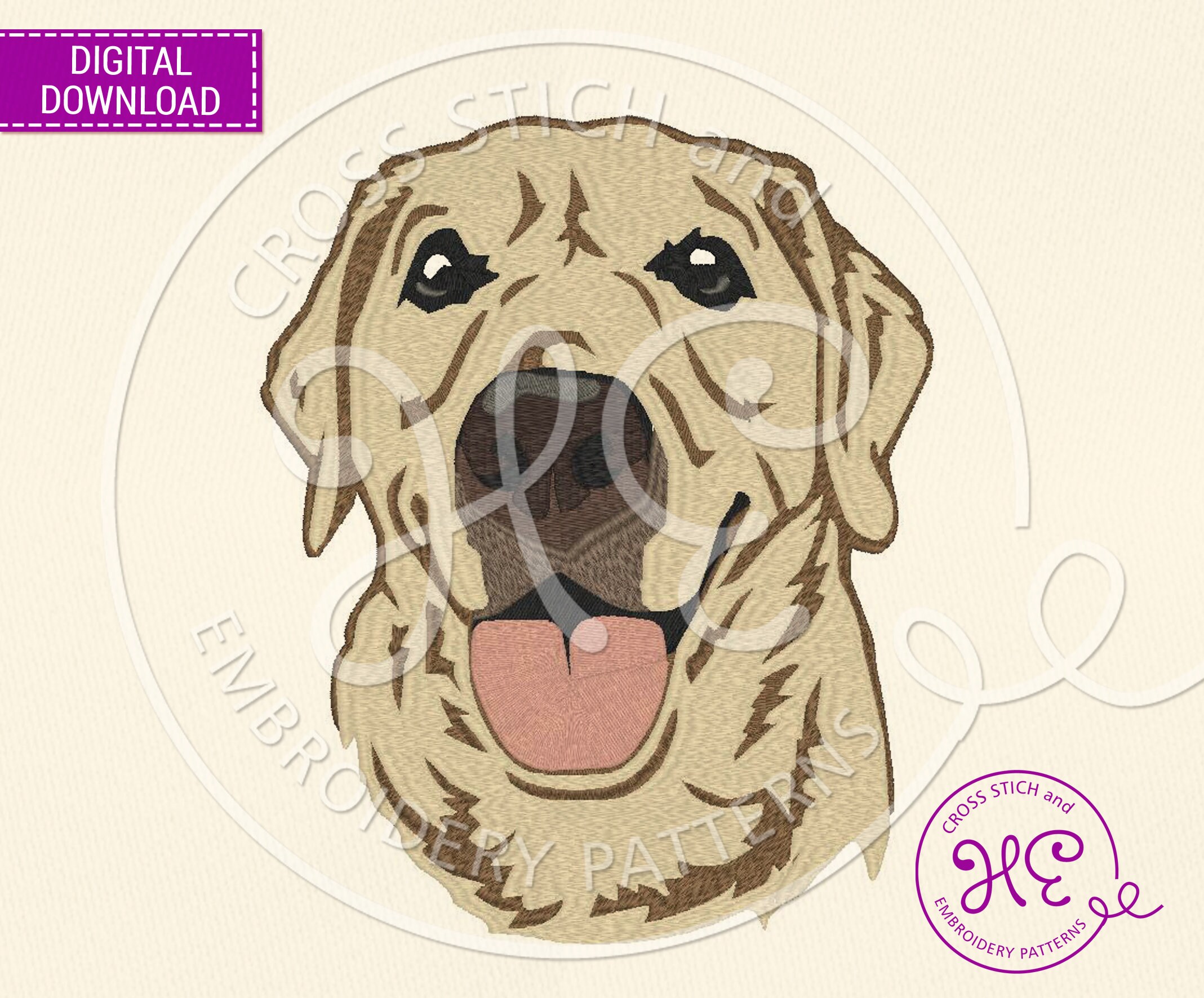 Labrador Embroidery Design Machine Embroidery Pattern | Etsy