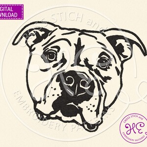 Bully Dog Embroidery Designs, Machine Embroidery Pattern, Download ...