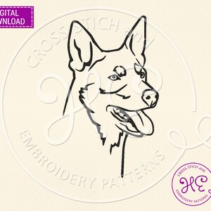Australian Kelpie Dog Embroidery Design, Machine Embroidery Pattern ...