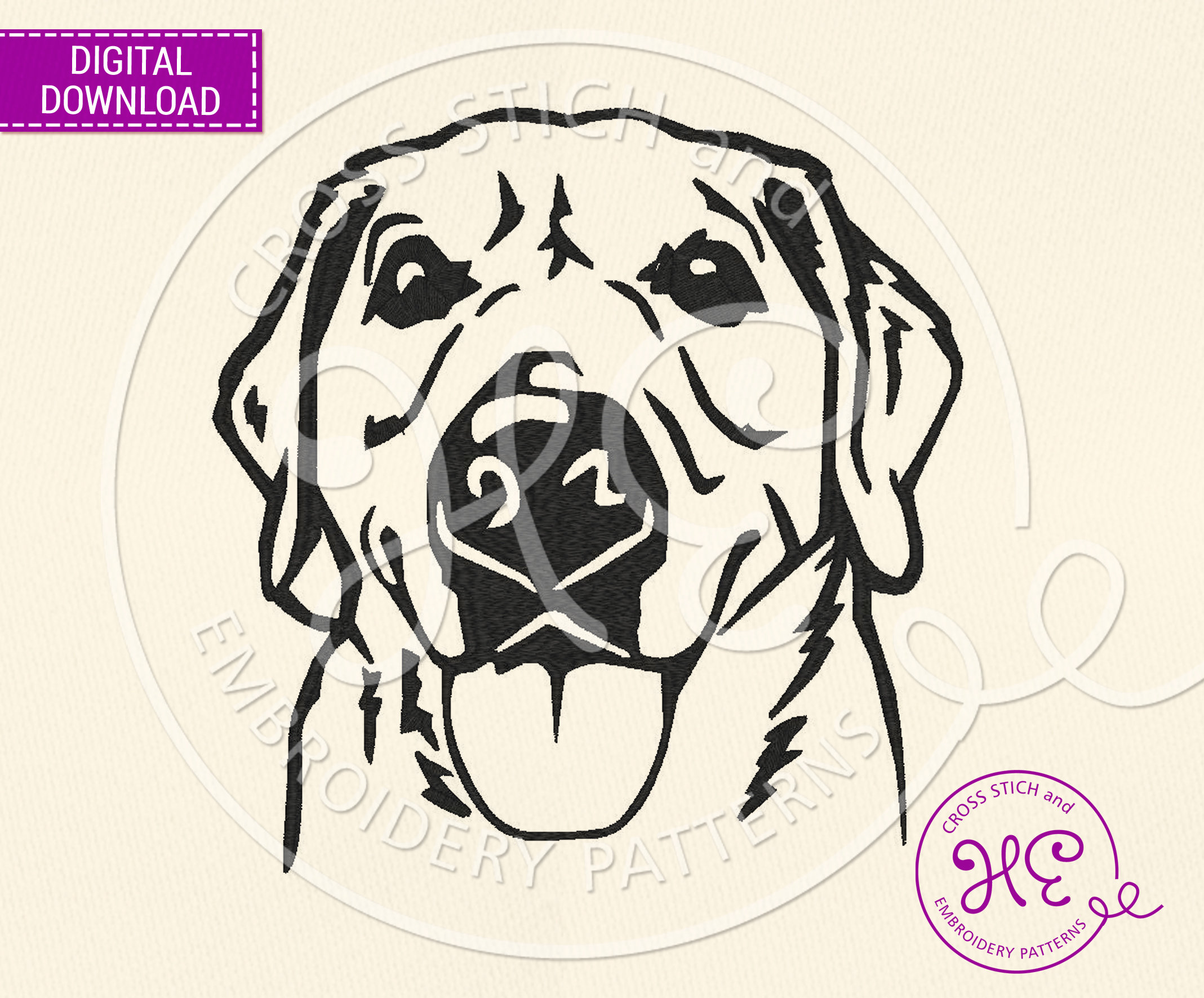 Labrador Embroidery Design Machine Embroidery Pattern | Etsy