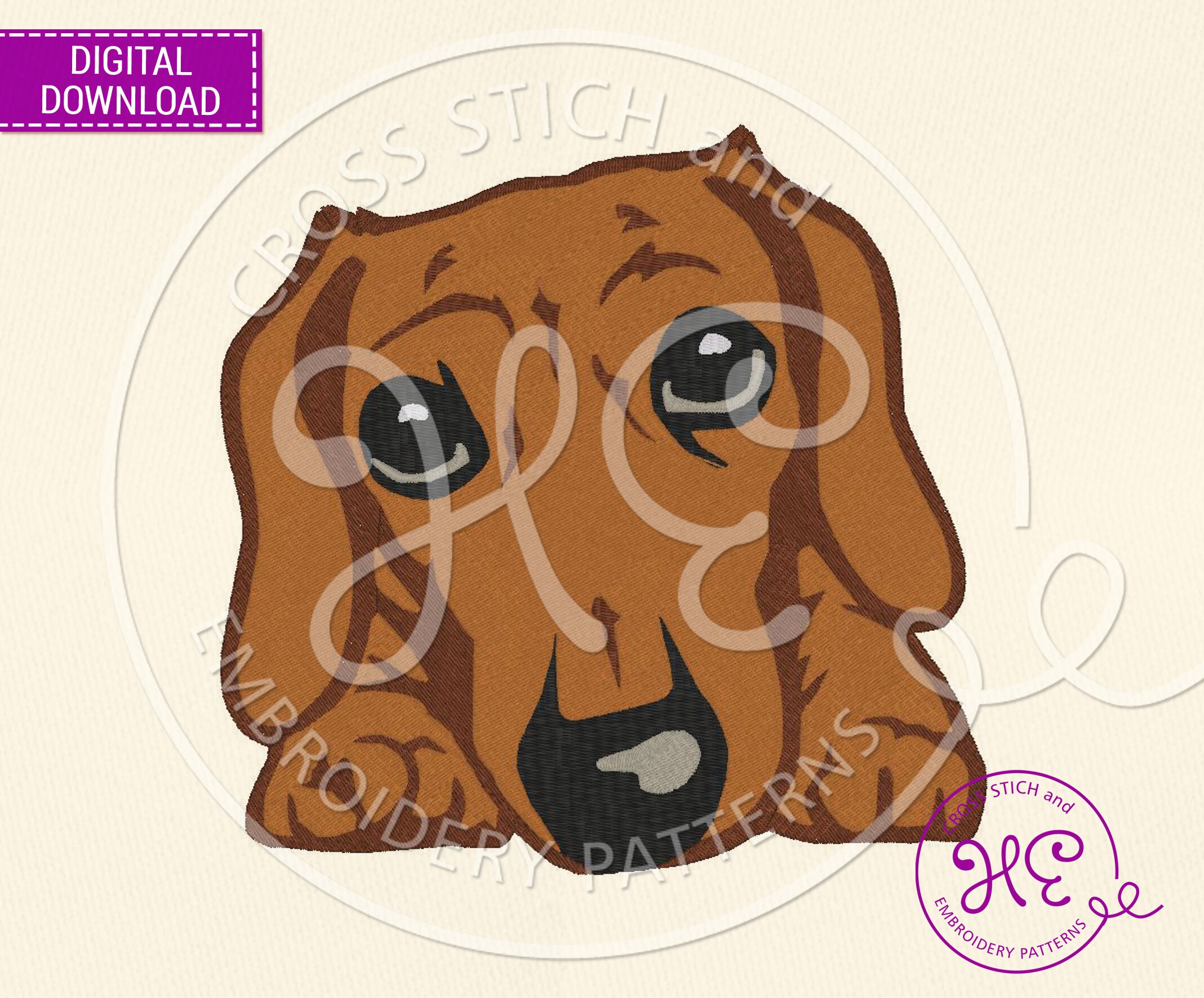 Mini Dachshund Dog Embroidery Designs Machine Embroidery - Etsy