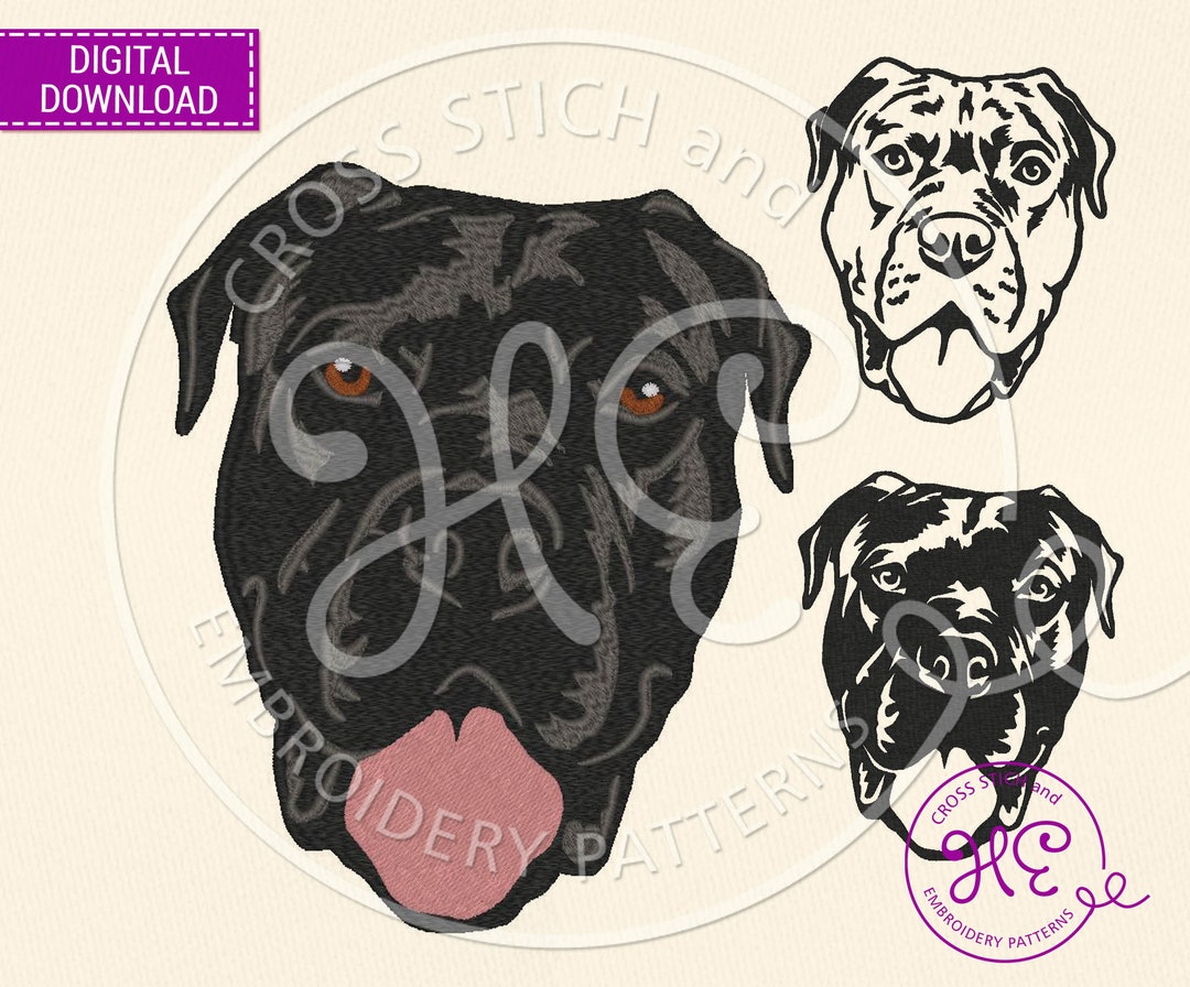 Cane Corso Dog Embroidery Design, Machine Embroidery Pattern, Download ...