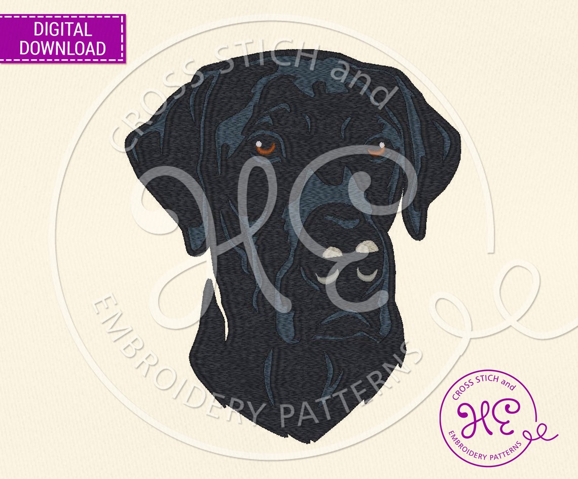 Great Dane Dog Embroidery Design Machine Embroidery Pattern | Etsy