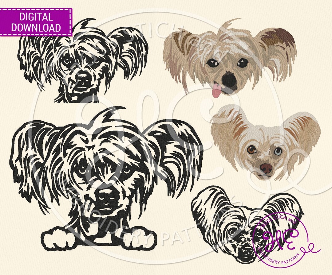 Chinese Crested Dog Embroidery Designs, Machine Embroidery Pattern ...