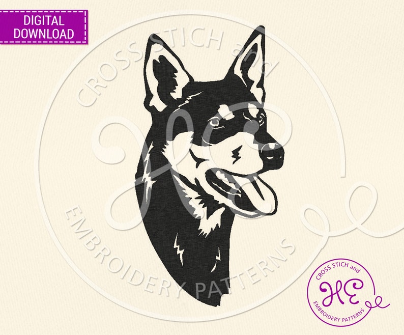 Australian Kelpie Dog Embroidery Design, Machine Embroidery Pattern ...