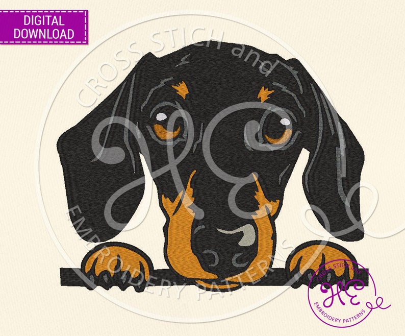 Dachshund Dog Embroidery Designs, Machine Embroidery Pattern, Download ...