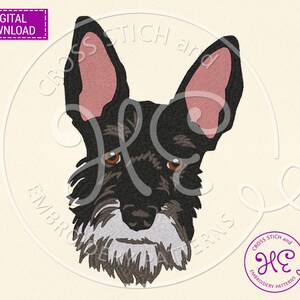 Miniature Schnauzer Embroidery Design, Machine Embroidery Pattern ...