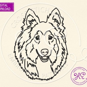 Shetland Sheepdog Embroidery Design, Machine Embroidery Pattern ...