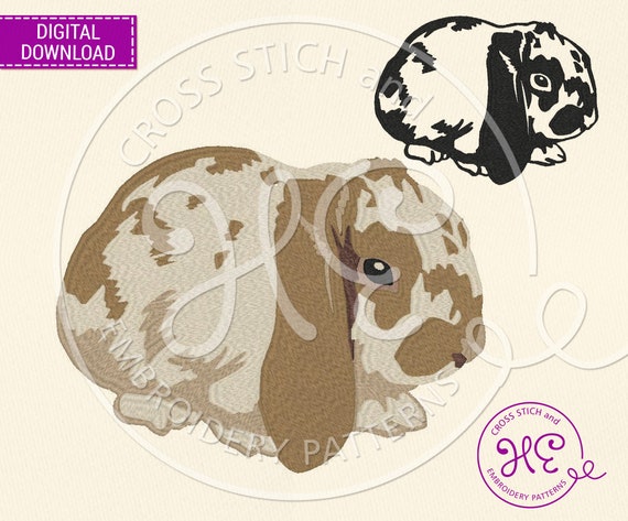 Rabbit Embroidery Design Embroidery Pattern for Machine | Etsy