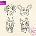 Dog Embroidery Design Bundle, Machine Embroidery Pattern, Instant ...