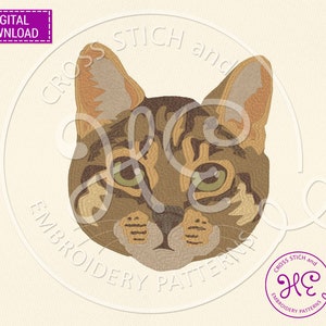 Tabby Cat Embroidery Designs, Machine Embroidery Pattern, Digital ...