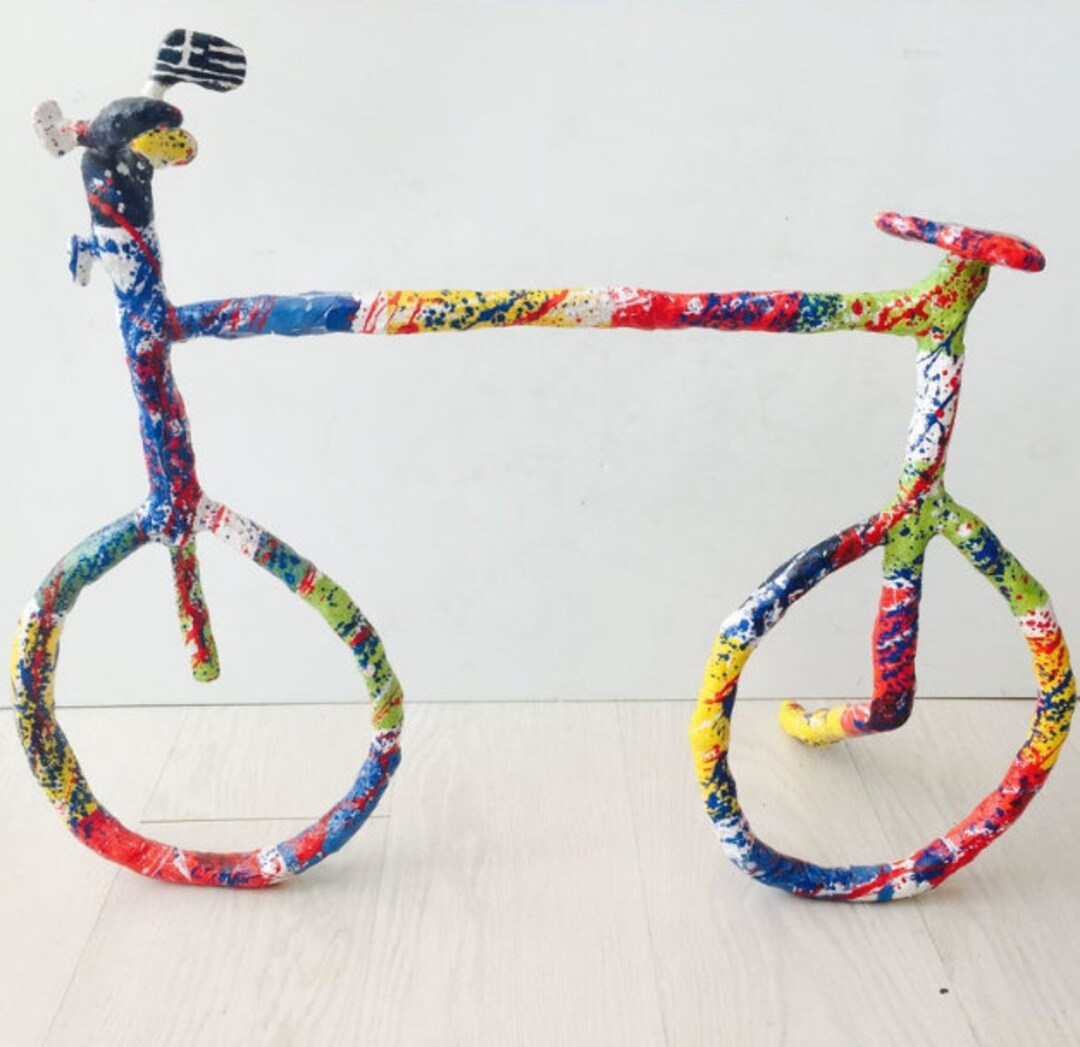 Bike Sculpture,bike Art, Pop Art,bike Lovers, Mixed Media Sculpture ...
