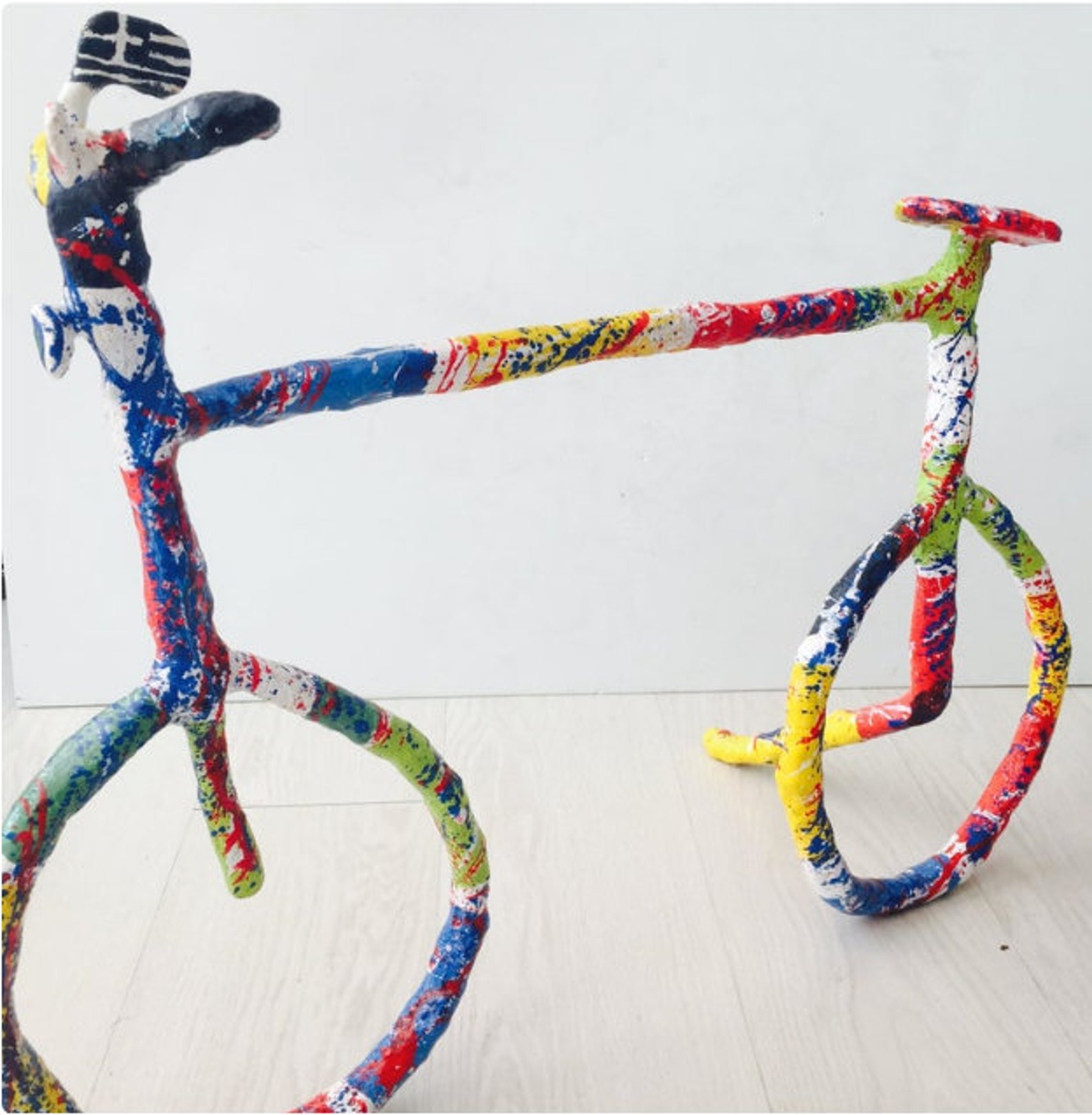 Bike Sculpture,bike Art, Pop Art,bike Lovers, Mixed Media Sculpture ...
