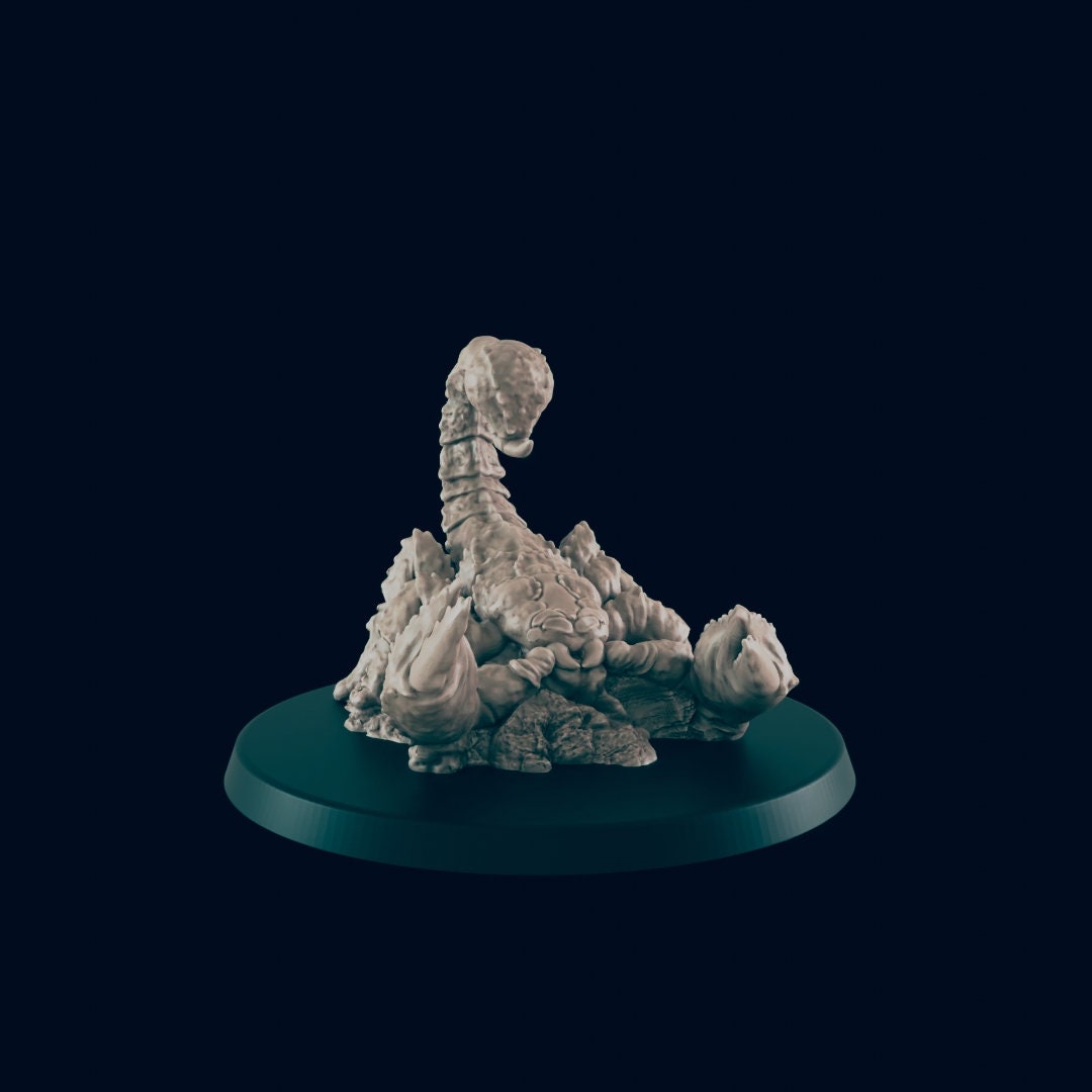 Giant Scorpion Mini - 3D Printed Model 28/32mm Scale RPG Fantasy Games ...