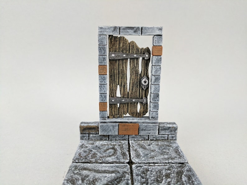 Openable Dungeon Doors: 3D Printed True Tiles RPG Terrain - Etsy
