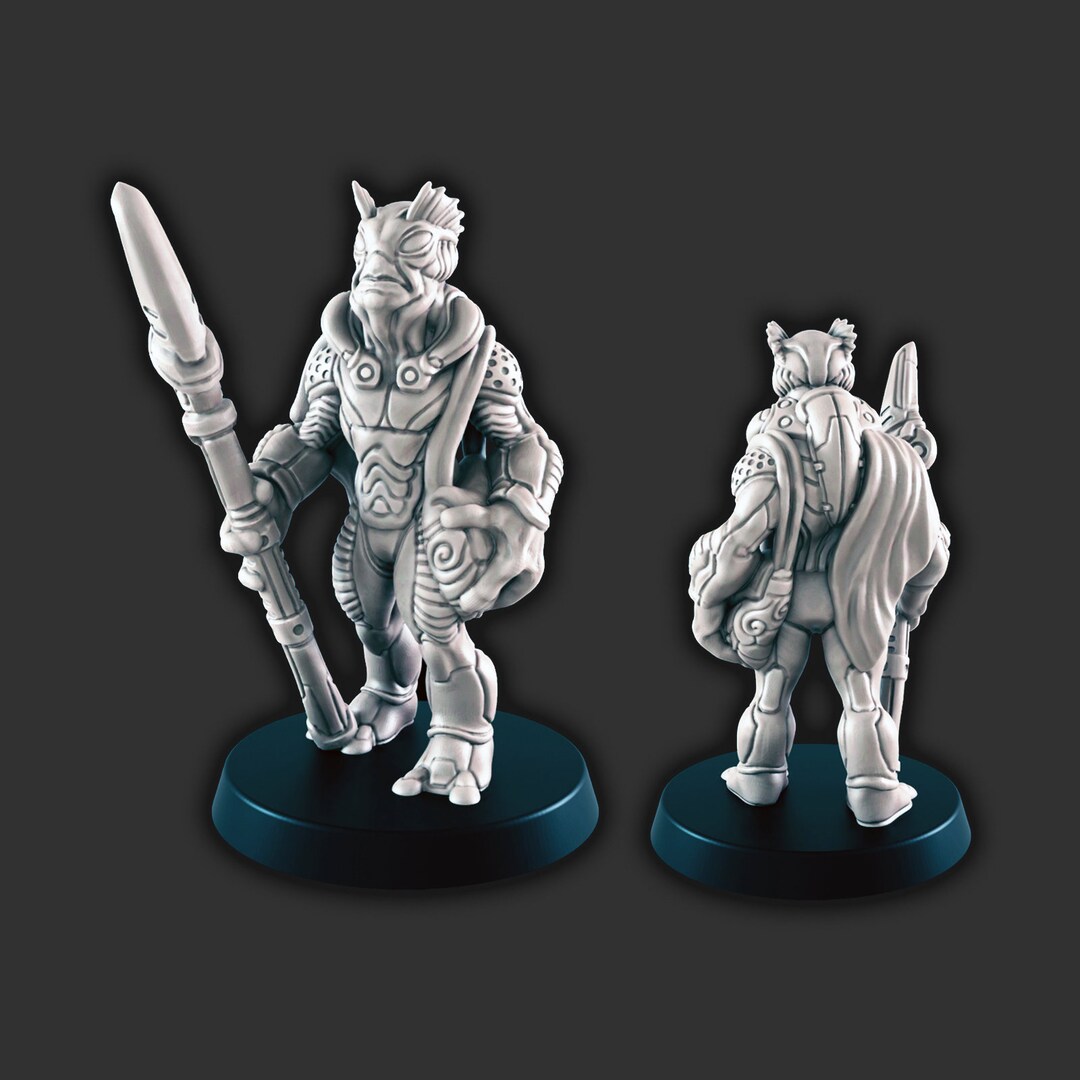Alien Explorer Mini - 3D Printed Model 28/32mm Scale RPG Fantasy Games ...