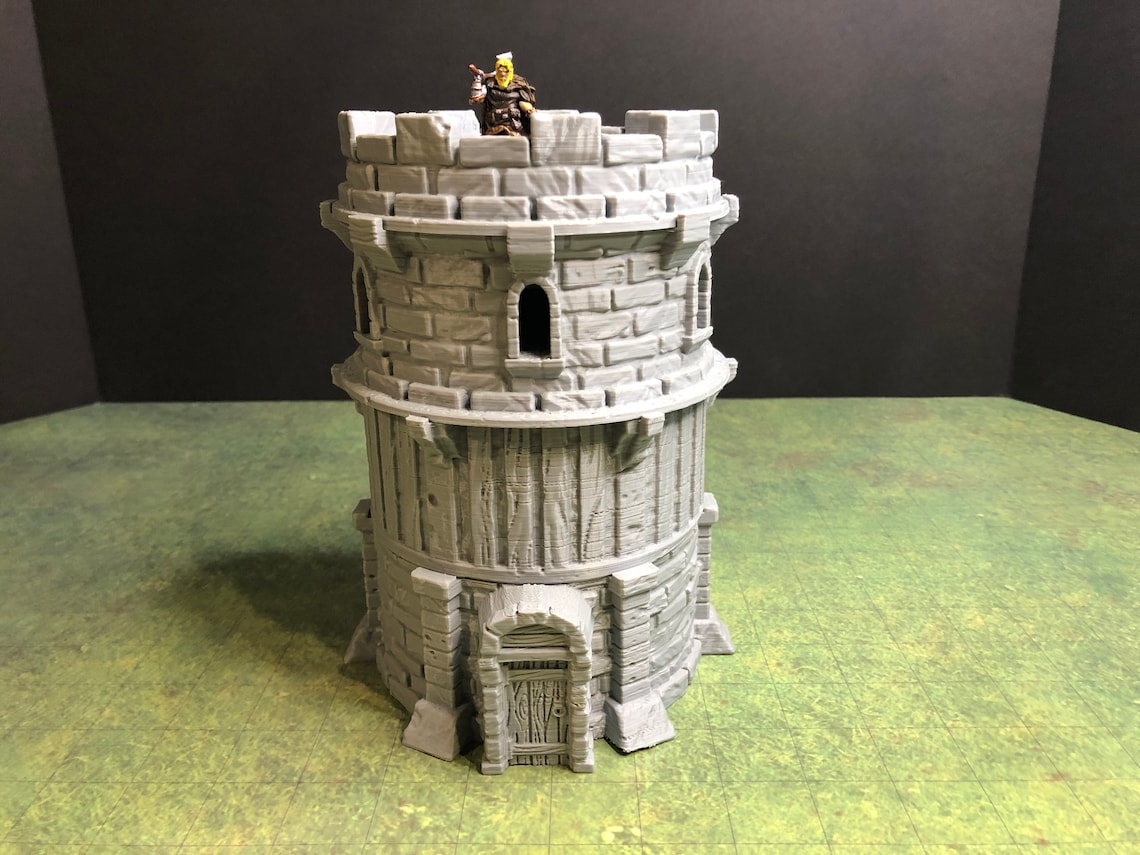 Stone Watchtower 4 Floors 3D Printed Model 28/32mm Scale - Etsy