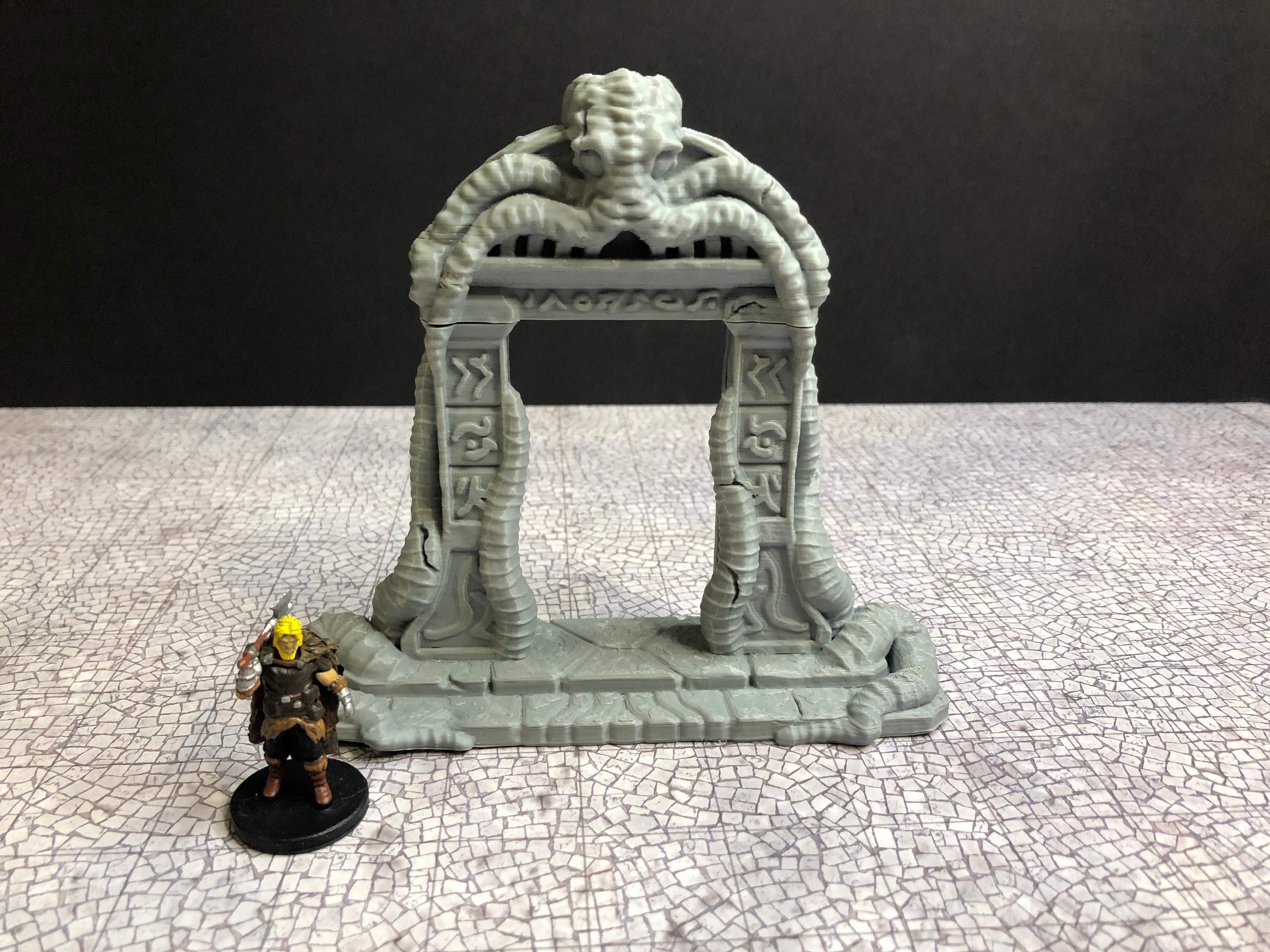 Eldritch/mind Flayer Portal 3D Printed Model 28/32mm Scale - Etsy