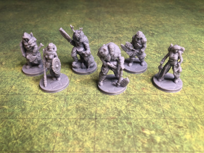 Ice Tribe Minis: 28mm 3D Printed RPG Miniatures - D&D, Pathfinder - Etsy UK