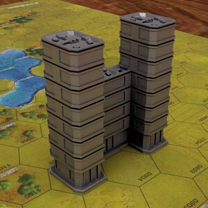 Battletech Office Terrain 6mm-8mm Compatible Buildings 35 Variations - Etsy