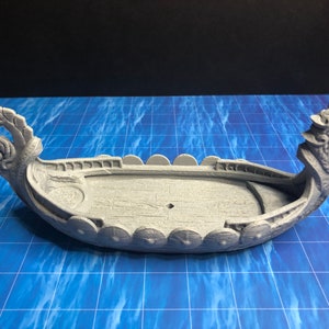Longboat - 3D Printed Model 28/32mm Scale RPG Fantasy Games D&D ...