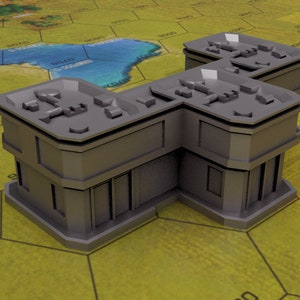 Battletech Office Terrain 6mm-8mm Compatible Buildings 35 Variations - Etsy