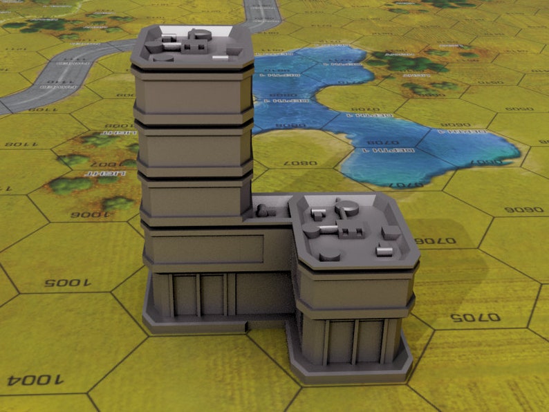Battletech Office Terrain 6mm-8mm Compatible Buildings 35 - Etsy