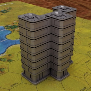 Battletech Office Terrain 6mm-8mm Compatible Buildings 35 Variations - Etsy