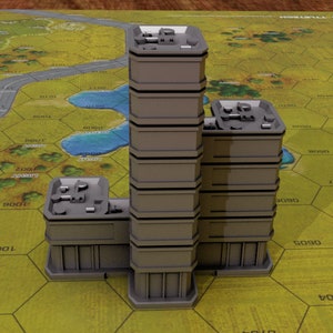 Battletech Office Terrain 6mm-8mm Compatible Buildings 35 Variations - Etsy