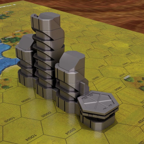Battletech Office Terrain 6mm-8mm Compatible Buildings 35 - Etsy