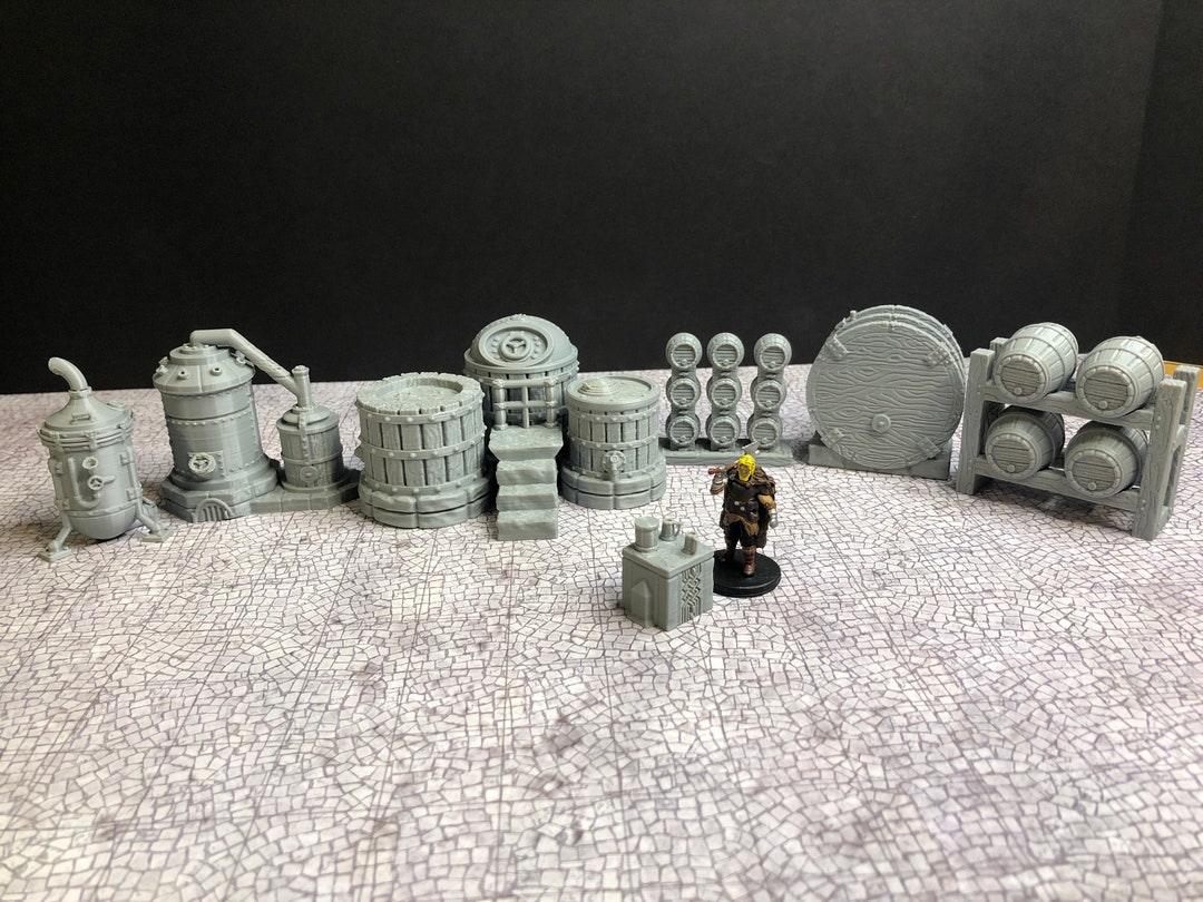 3D Printed Dwarven Brewery Playset: 28mm RPG Terrain - Etsy