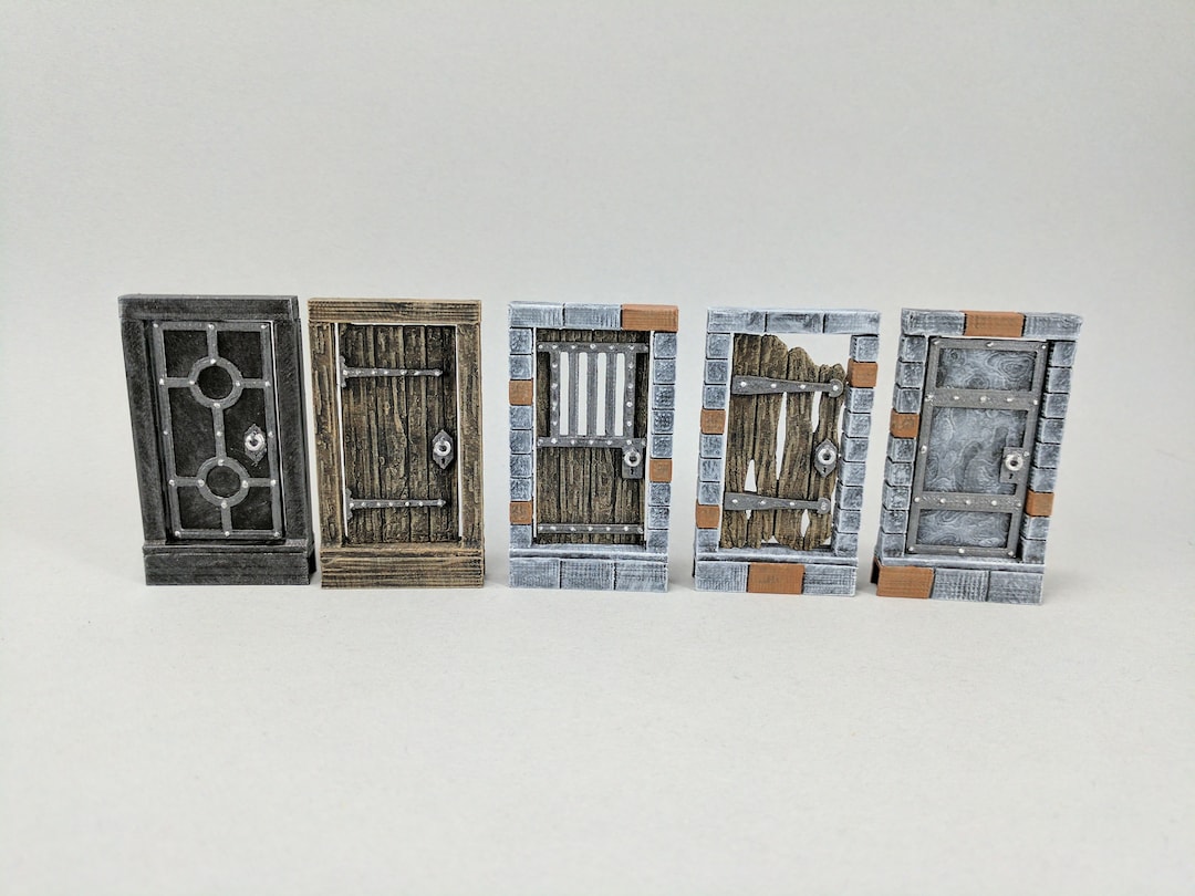 Openable Dungeon Doors: 3D Printed True Tiles RPG Terrain - Etsy