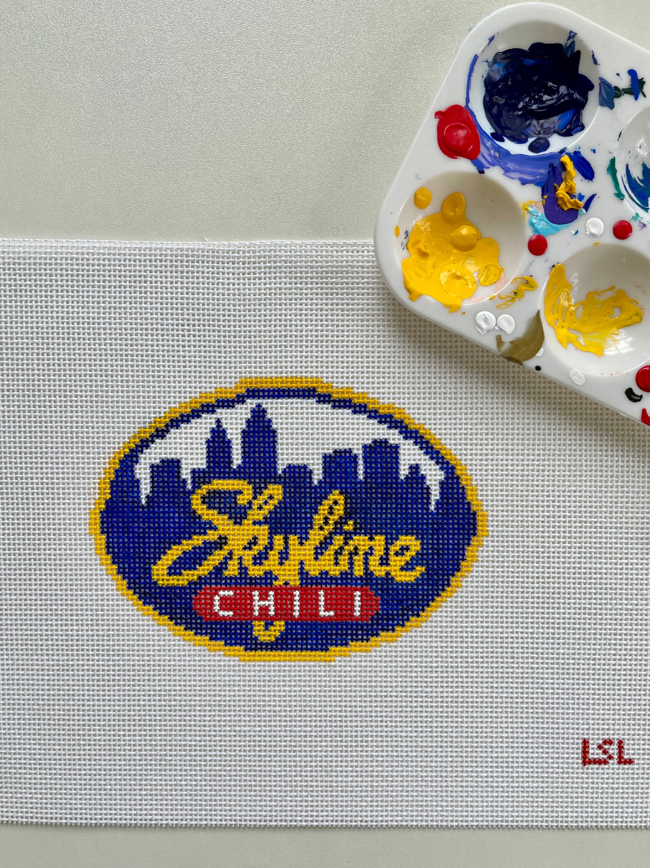 Skyline Chili - 18 Ct. Needlepoint Ornament - Etsy