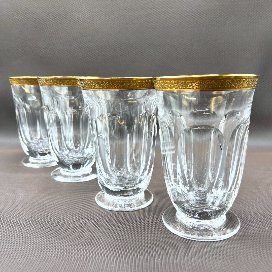Timeless Elegance Set of 4 Moser Lady Hamilton Crystal Glasses Tumblers ...