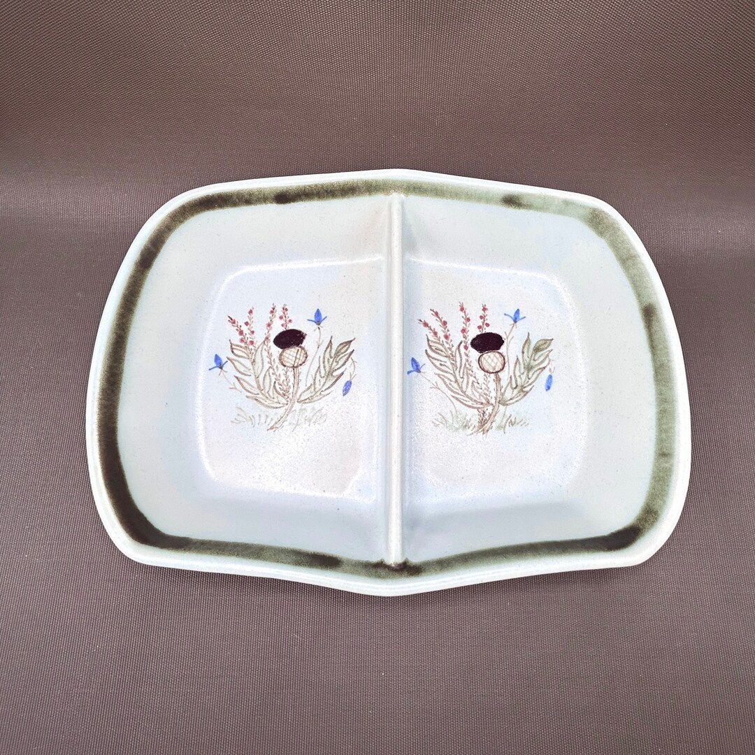 Beautiful Vintage Buchan Pottery Thistleware Divided Baking Dish Made ...